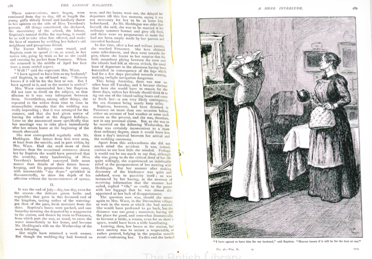 Archive | A Mere Interlude by Thomas Hardy - The London Magazine